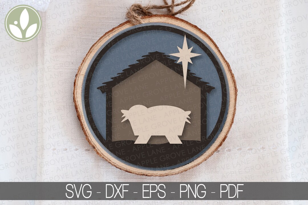 3D Layered Nativity Svg Manger SVG Baby Jesus Svg 3D Manger Svg ...