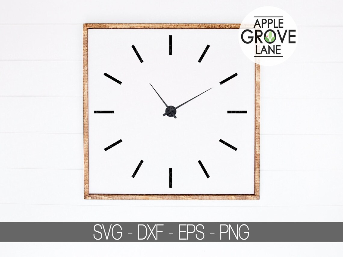 Clock Face Svg Clock Svg Svg Clock Template Clock Lines - Etsy UK