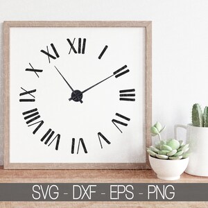 Clock Face Svg Clock Svg Clock Template Roman Numerals Clock Svg Roman ...