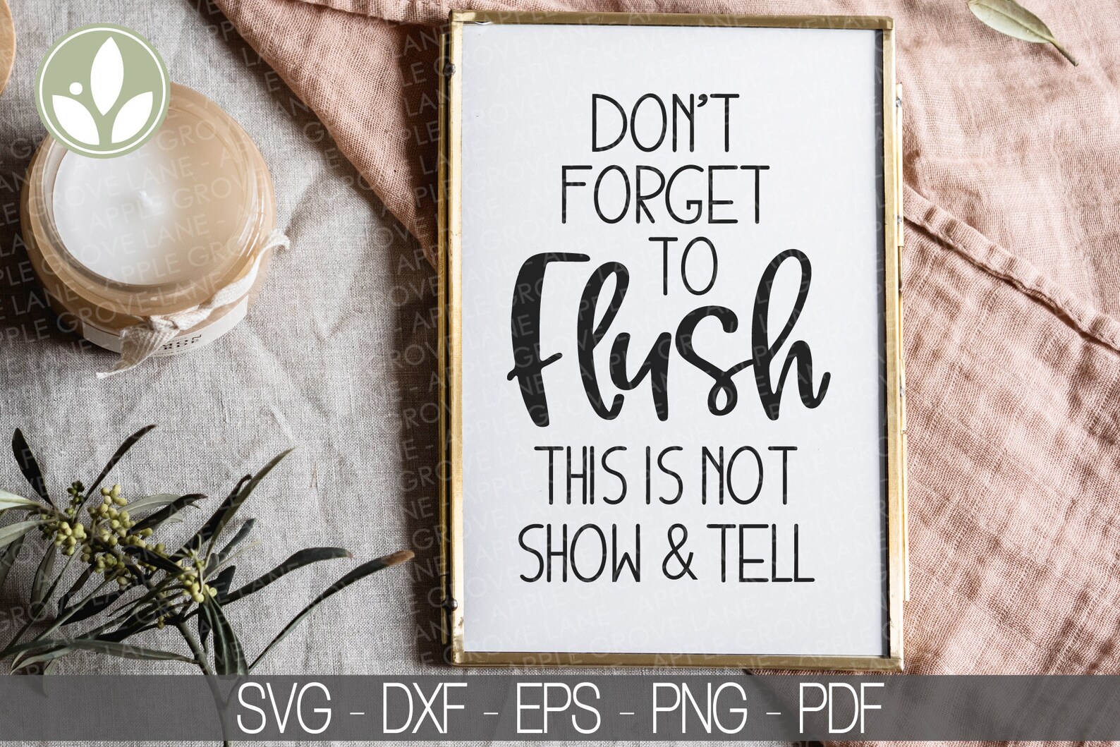 Bathroom Svg Don't Forget to Flush Svg Funny Bathroom - Etsy
