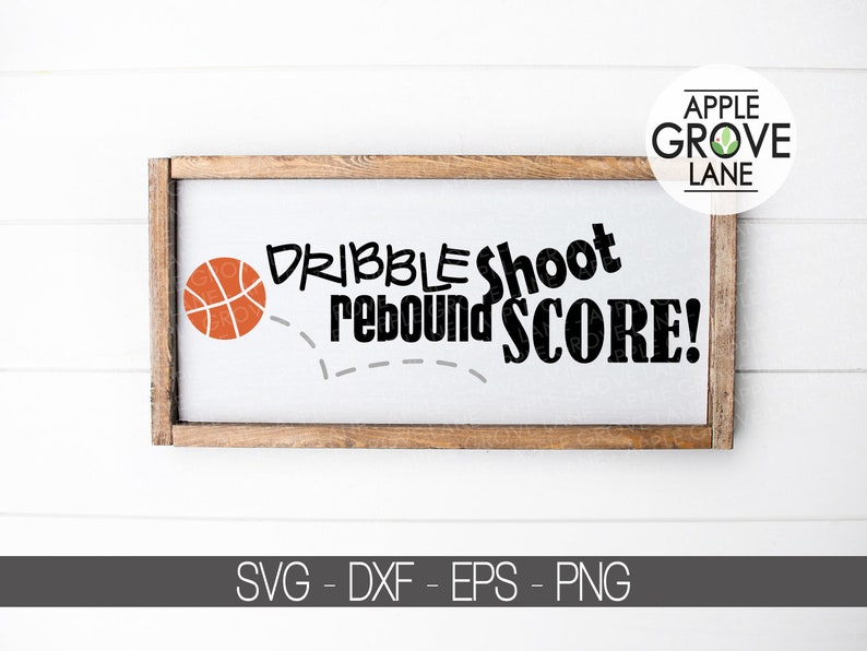 Dribble SVG Basketball Svg Shoot Score Svg Hoops SVG - Etsy