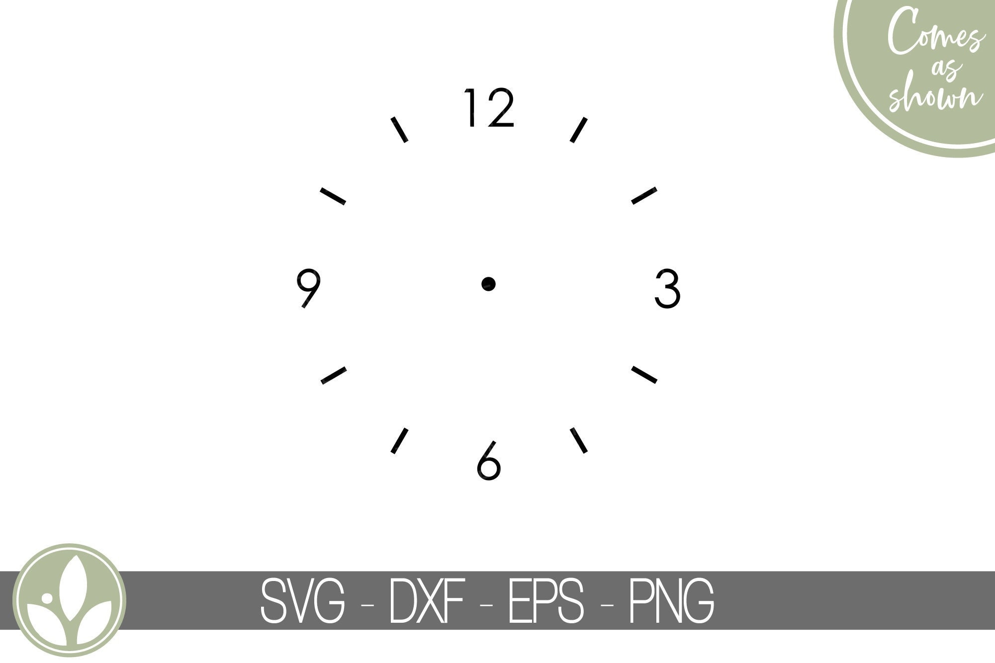 Clock Face Svg Clock Svg Clock Template Svg Clock - Etsy