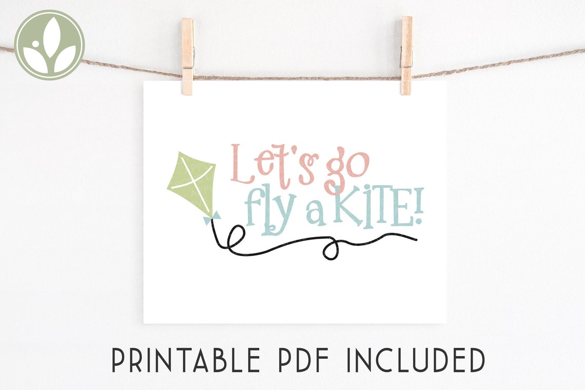 Let's Go Fly a Kite SVG Spring Svg Kite Svg Flying - Etsy