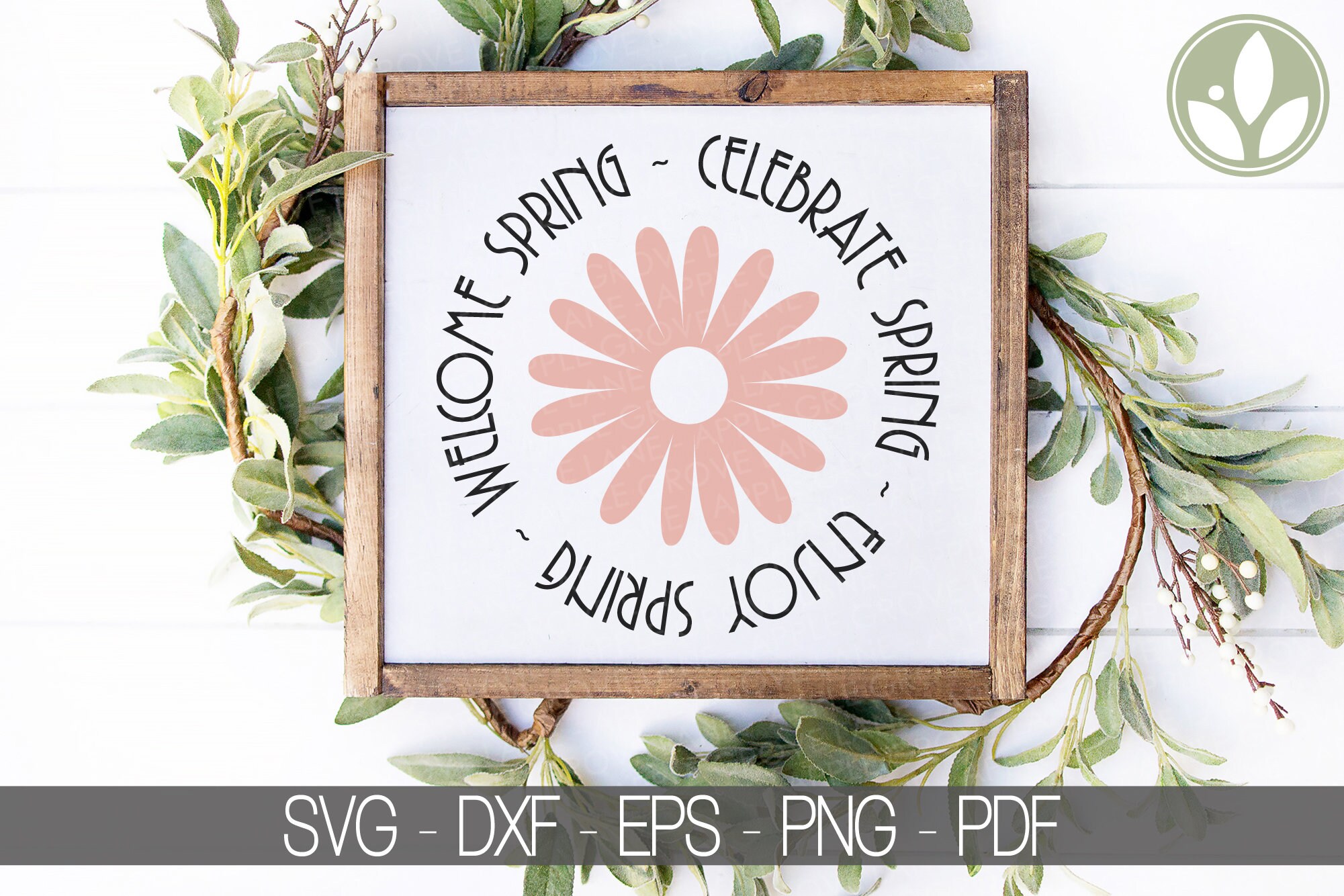 Welcome Spring Svg Spring Round Svg Spring Svg Easter | Etsy