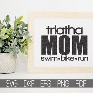 Swim Bike Run Svg - Triathlon Svg - Runner Svg - Running Svg - Race Mom ...