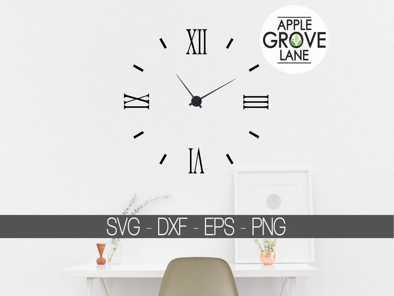 Clock Face Svg Clock Svg Svg Template Roman Numerals - Etsy
