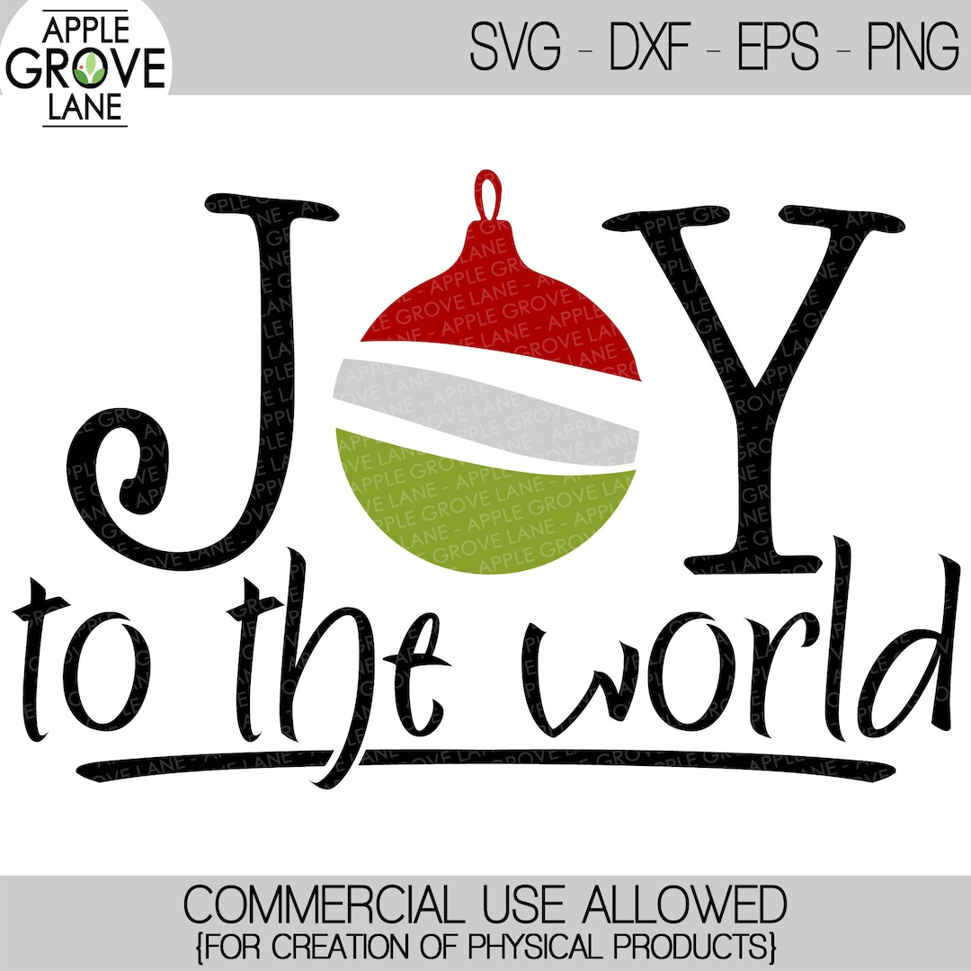 Joy to the World Svg Joy Svg Christmas Svg Christmas - Etsy