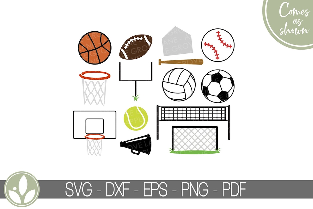 Sports Svg Bundle Basketball Svg Football Svg Baseball Svg Basketball ...