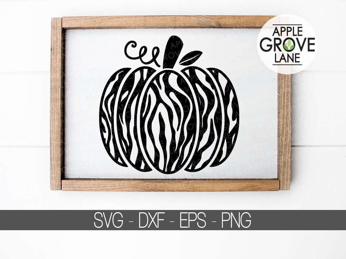 Zebra Pumpkin Svg Pumpkin SVG Zebra Print Svg Halloween - Etsy
