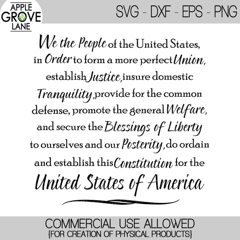 We The People Svg Constitution Svg United States Svg | Etsy