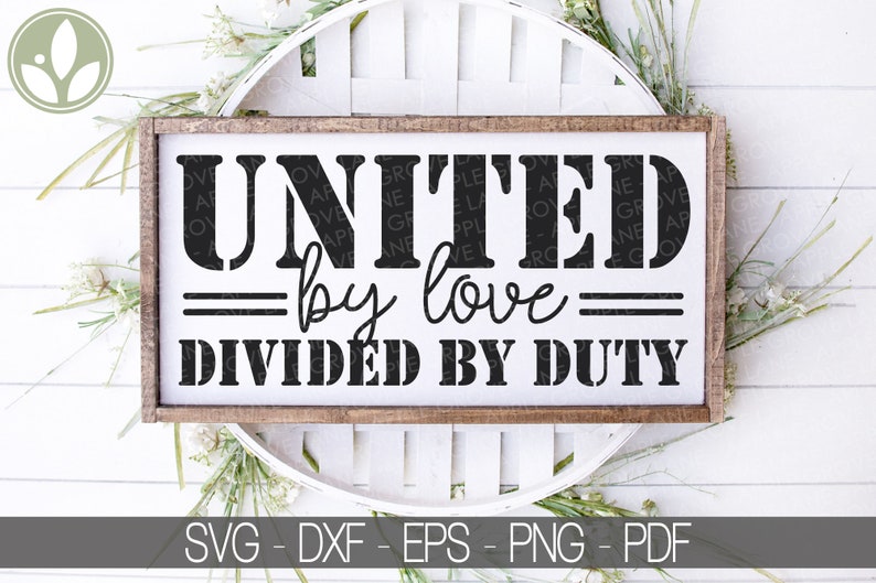 Military Family Svg United by Love SVG Military Svg Army | Etsy