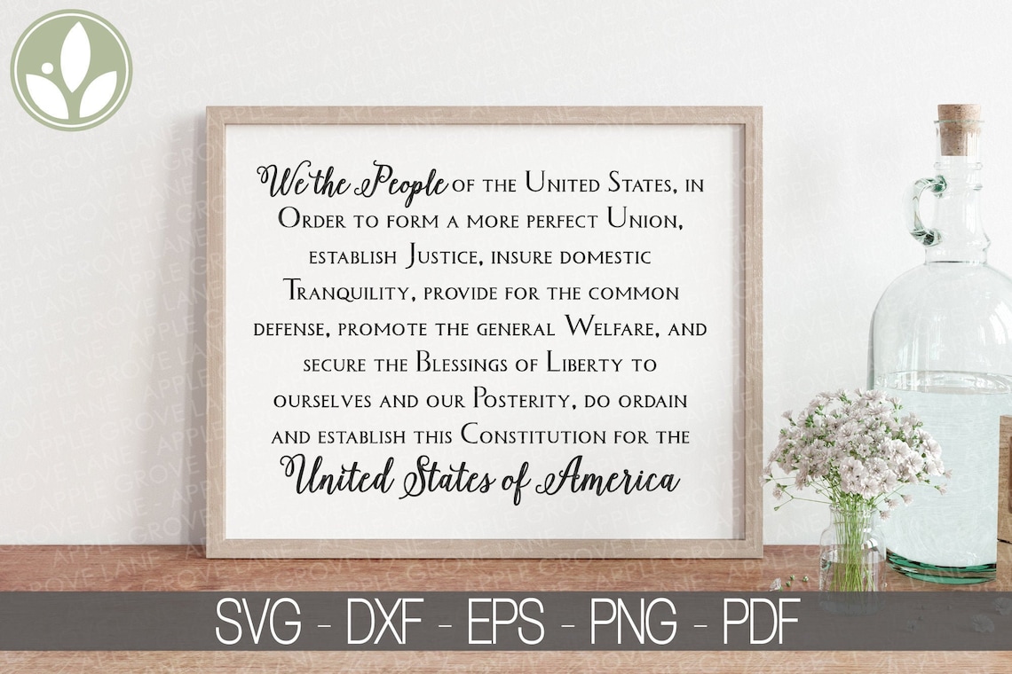We The People Svg Constitution Svg United States Svg | Etsy