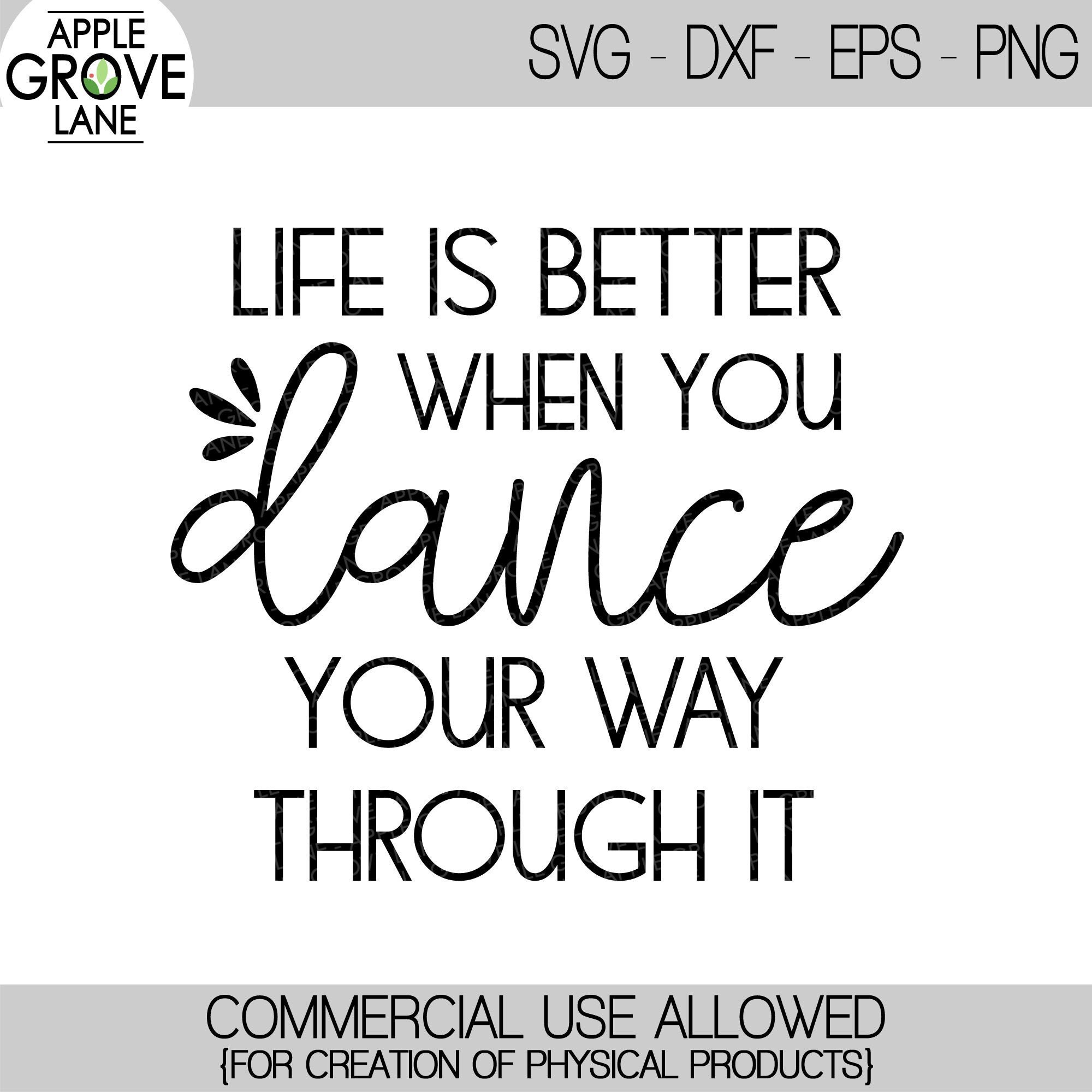 Dance SVG Dancer Svg Dancing Svg Dance Life SVG Dance Team | Etsy