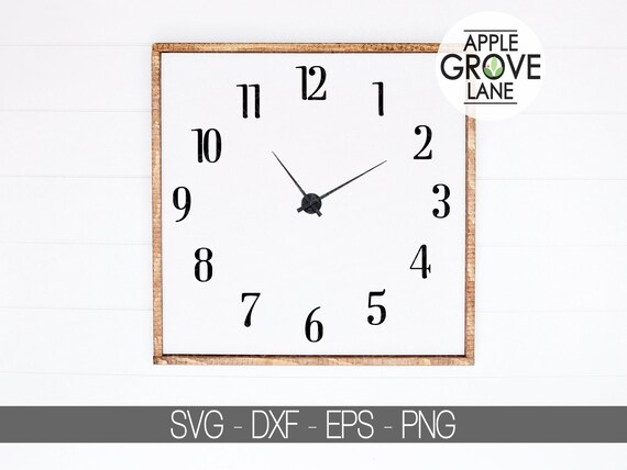 Square Clock Template