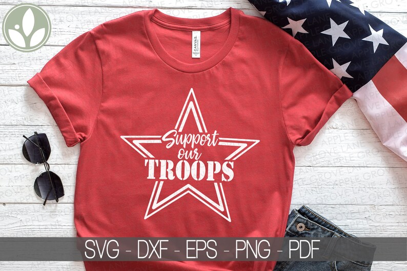 Support Our Troops Svg - Military Svg - Soldier Svg - Patriotic Svg ...