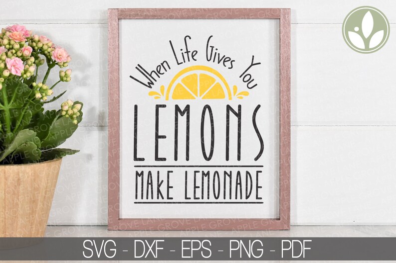 Lemonade Svg Bundle When Life Gives You Lemons Svg Lemon | Etsy