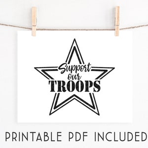 Support Our Troops Svg - Military Svg - Soldier Svg - Patriotic Svg ...