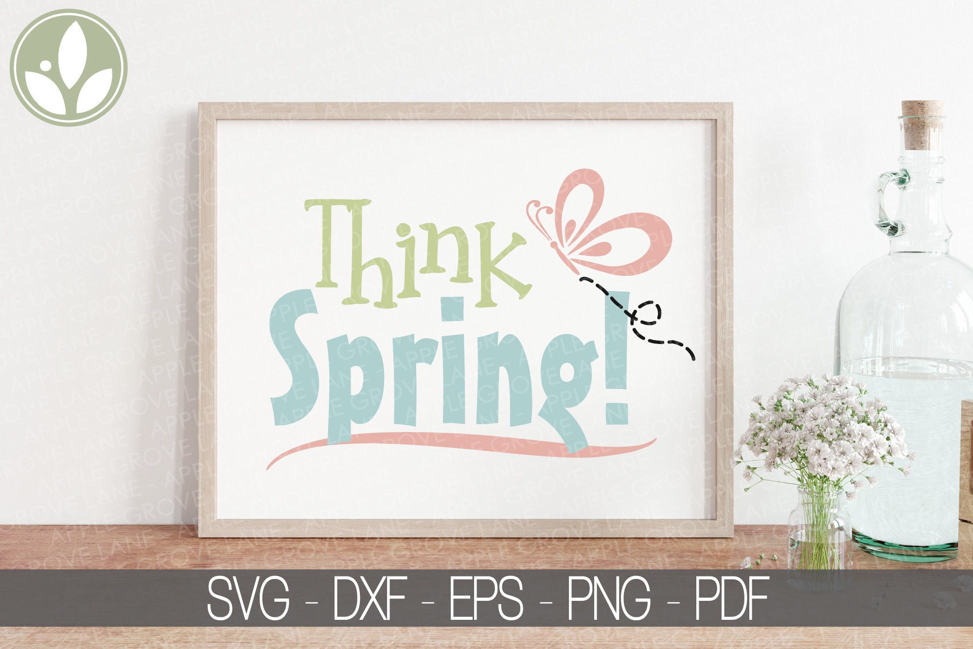 Think Spring Svg Easter Svg Spring Svg Spring Shirt Svg | Etsy