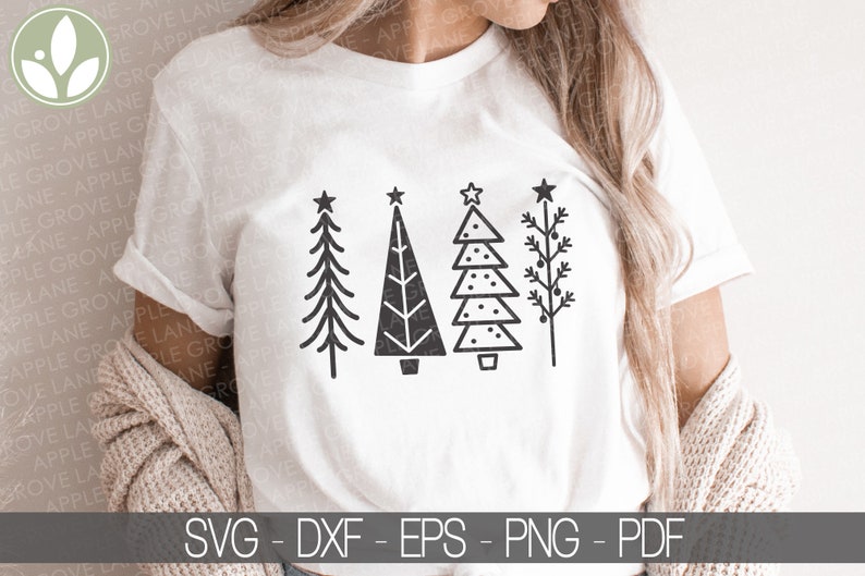 Christmas Tree Svg Christmas Svg Stick Christmas Trees Svg - Etsy