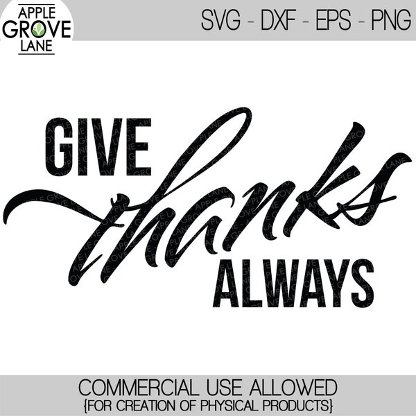 Always Give Thanks Sign - Etsy