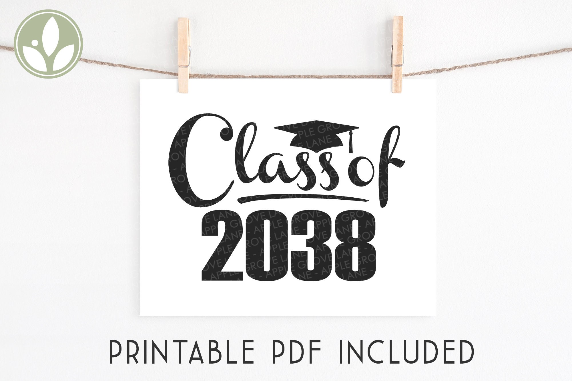 Class of 2038 Svg Graduation SVG 2038 Svg 2038 - Etsy Canada