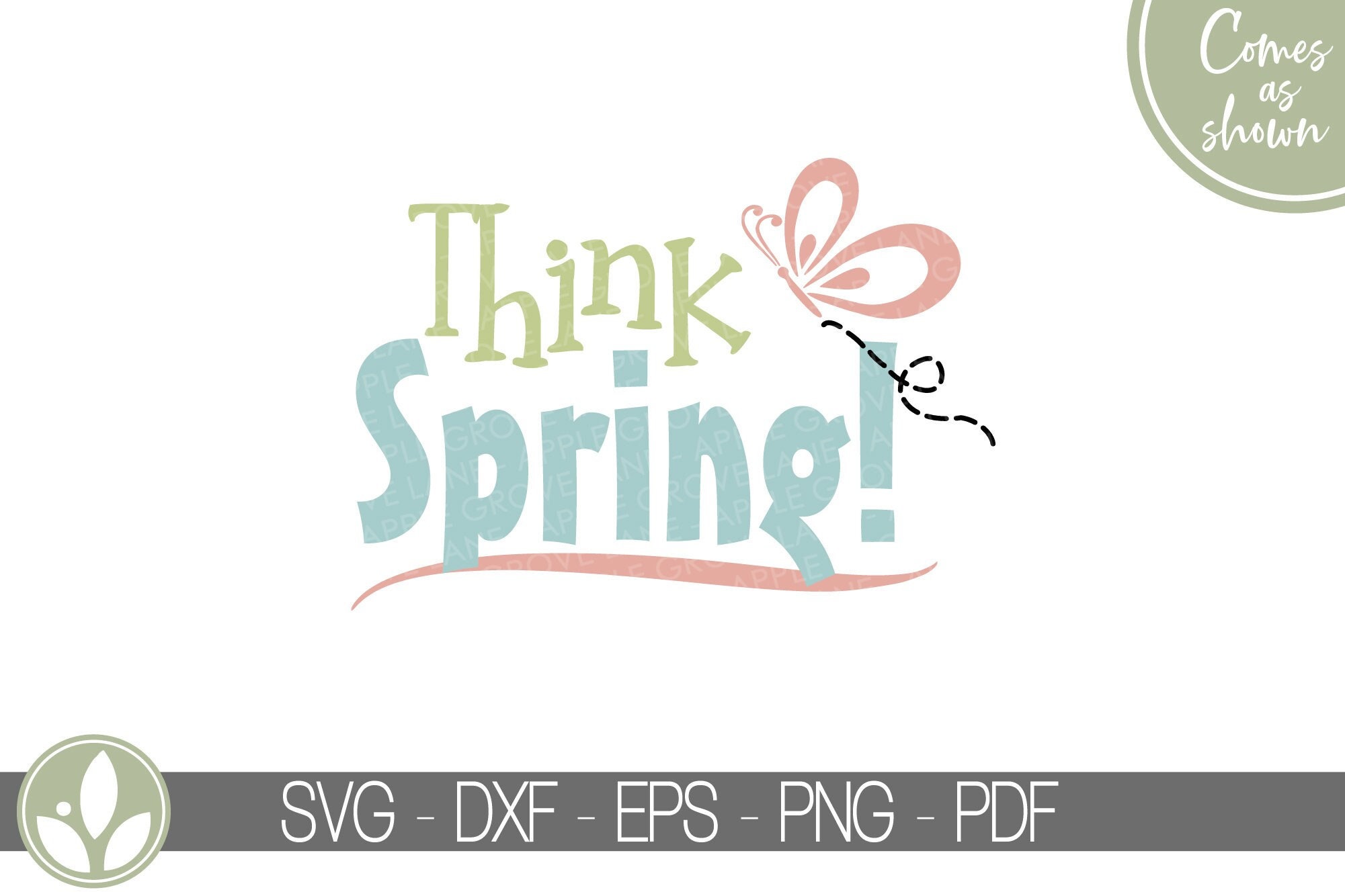Think Spring Svg Easter Svg Spring Svg Spring Shirt Svg | Etsy