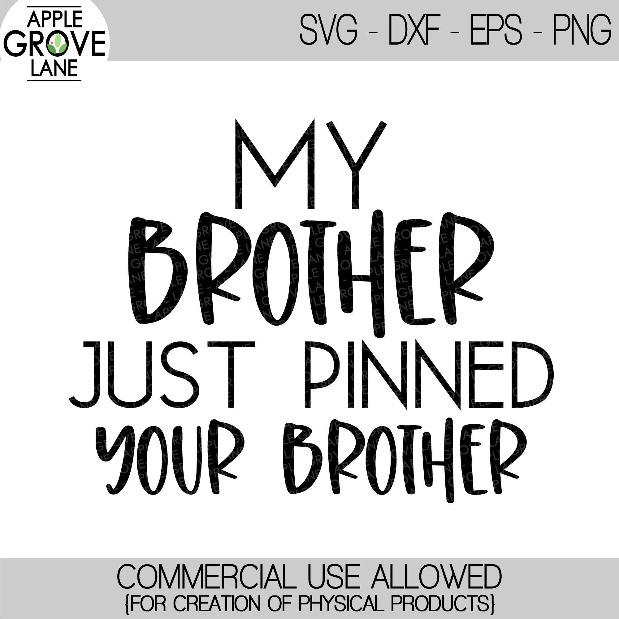 Wrestling Svg My Brother Pinned Your Brother SVG Wrestling - Etsy