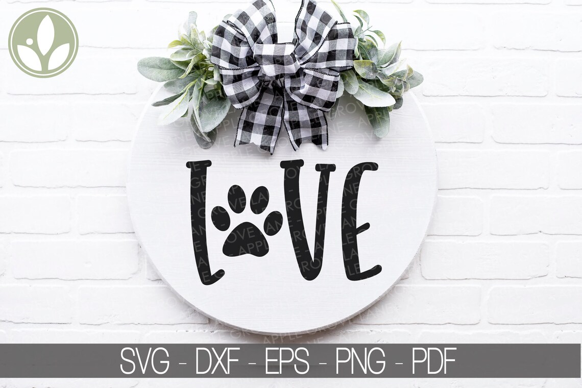 Love Svg Pet Svg Pet Lover Svg Paw Print Svg Dog Lover - Etsy
