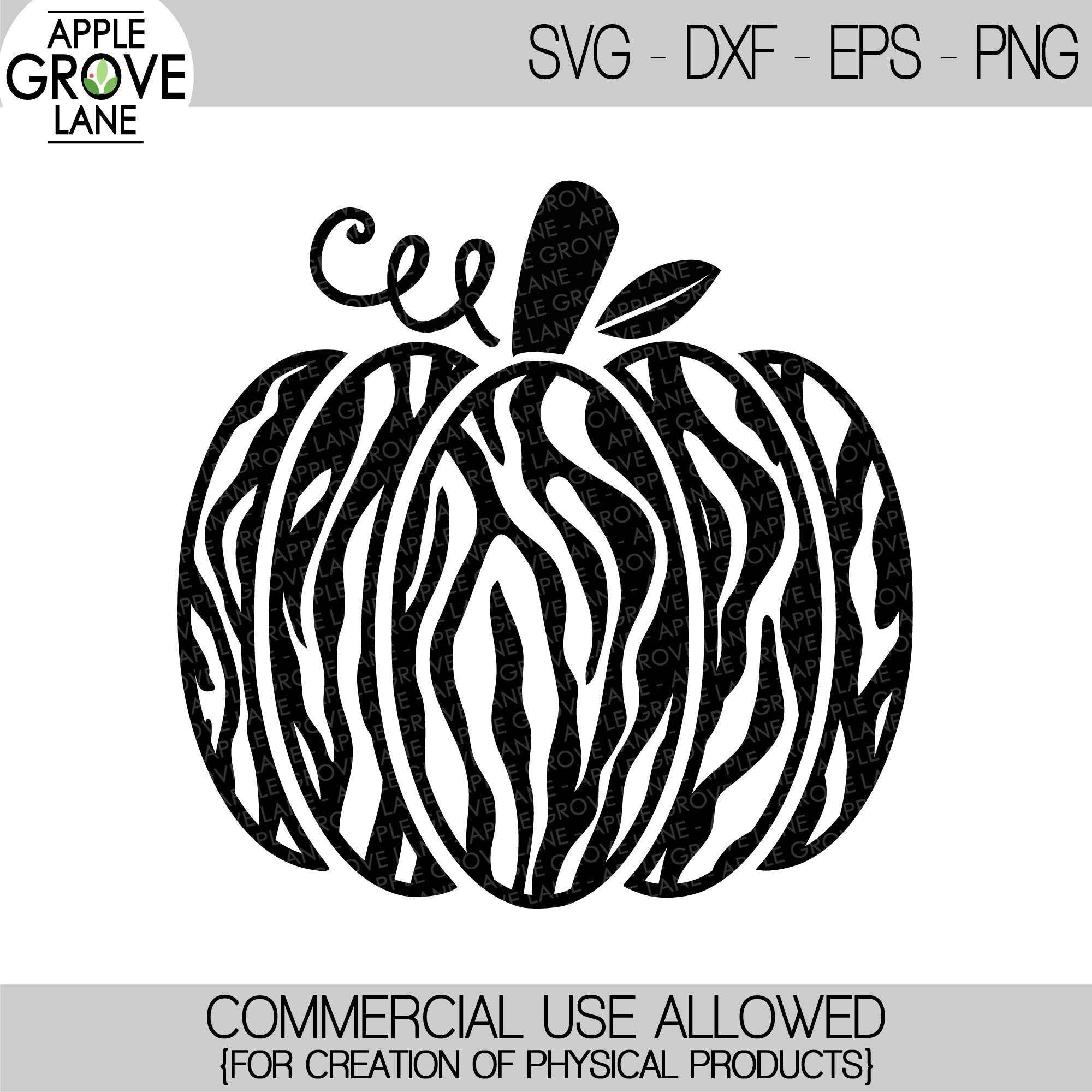 Zebra Pumpkin Svg Pumpkin SVG Zebra Print Svg Halloween | Etsy