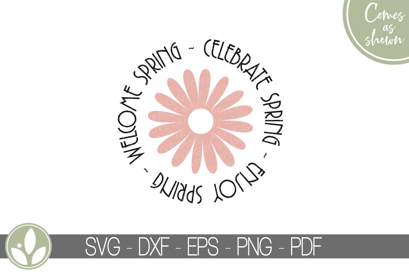 Welcome Spring Svg Spring Round Svg Spring Svg Easter | Etsy