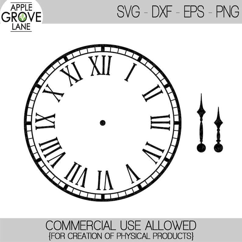 Clock Face Svg Clock Svg Clock Hands Svg Clock Template - Etsy Canada