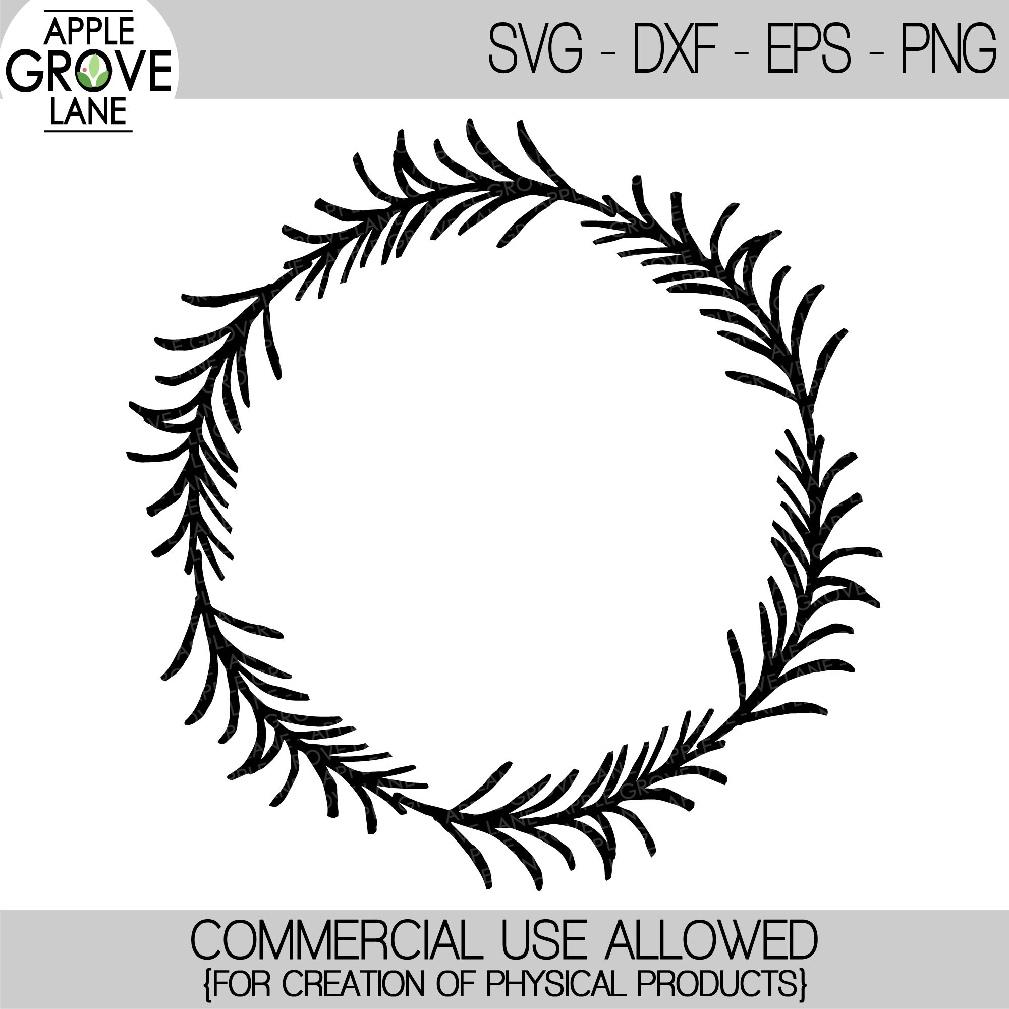 Hand Drawn Wreath SVG Bundle Laurel Wreath Svg Wreath Svg | Etsy