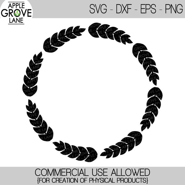 Wheat Wreath Svg - Etsy