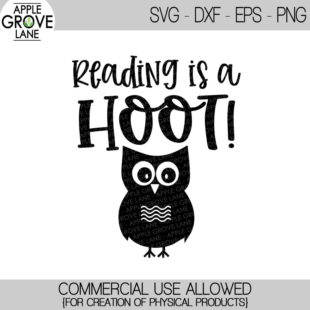 Reading is A Hoot Svg Reading Svg Classroom Svg Library - Etsy