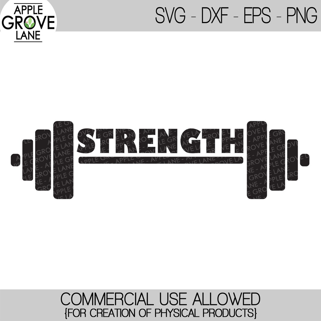 Fitness Svg, Workout Svg, Gym Svg, Strength Svg, Weight Lifting Svg ...