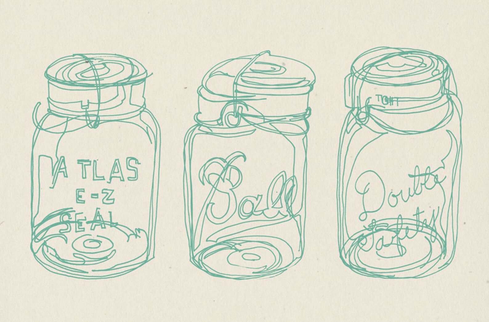 Mason Jar Wall Decor, Ball Jar Art Print, Rustic Kitchen Decor ...