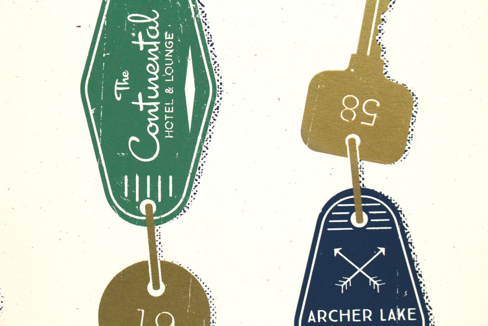 Hotel Key Wall Art Motel Keychain Retro Hotel Decor Key - Etsy