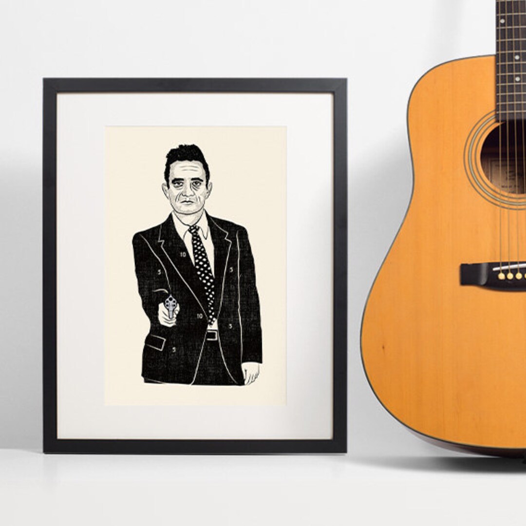 Johnny Cash Print Music Art Vintage Target Music Poster - Etsy
