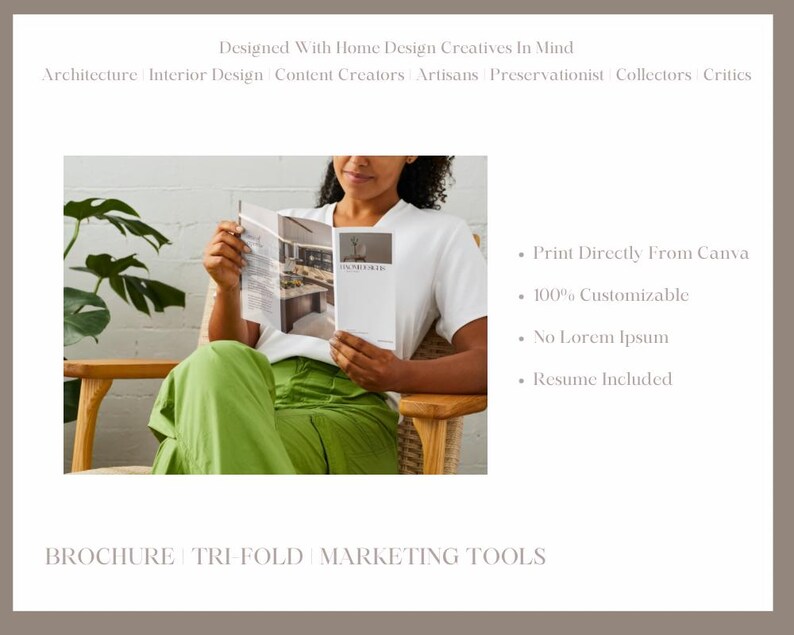 Editable Small Business Digital Canva Marketing Brochure Template ...