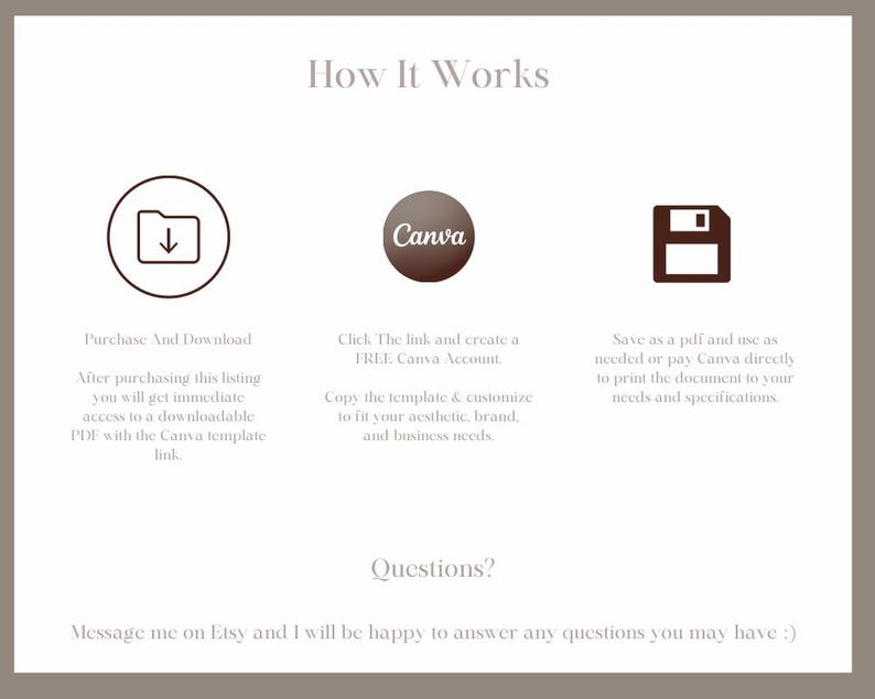 Editable Small Business Digital Canva Marketing Brochure Template ...
