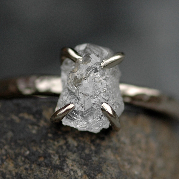 Uncut Diamond Ring - Etsy