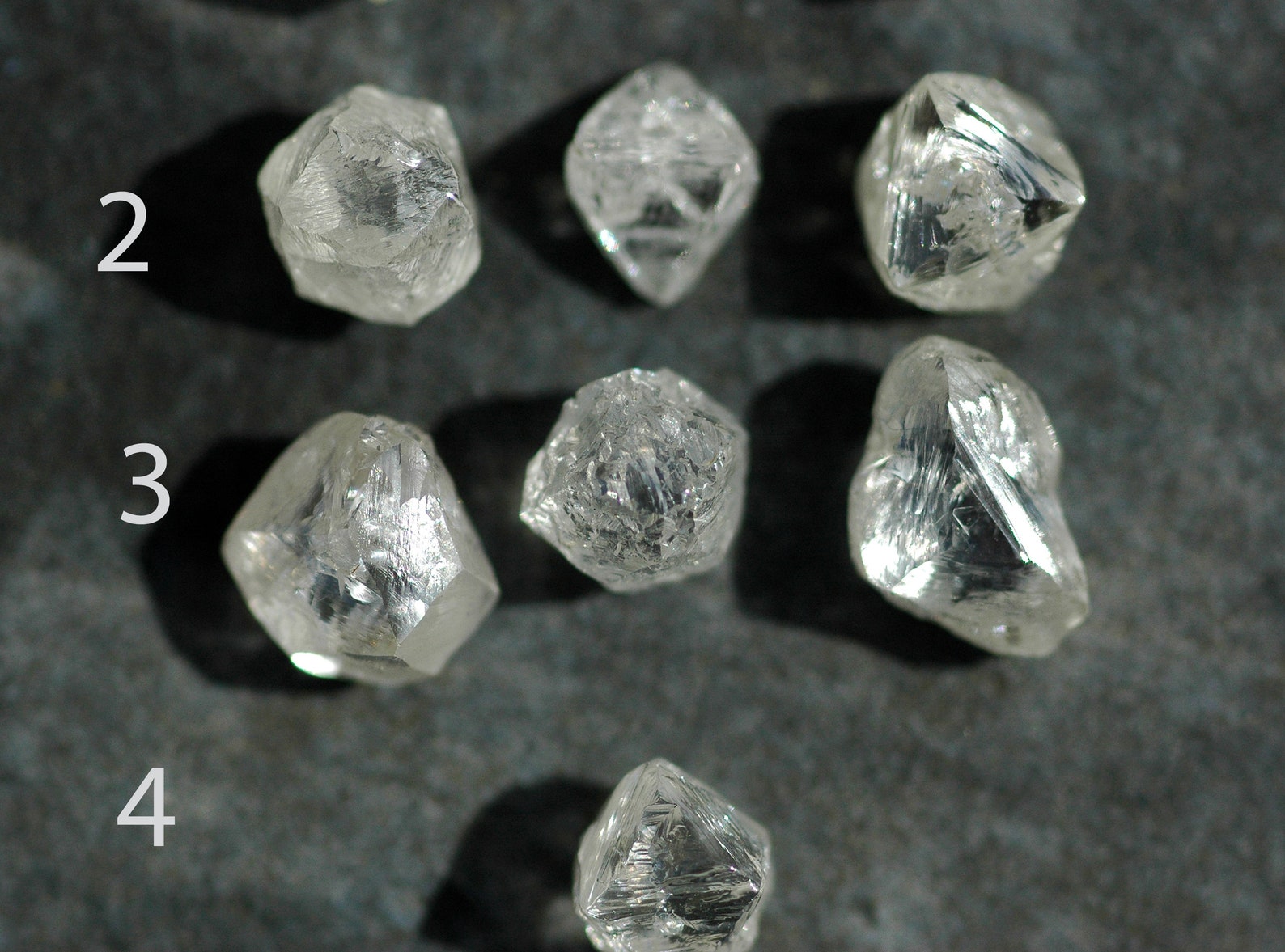 DEPOSIT Engagement Ring- Conflict Freetransparent Raw Diamond on ...