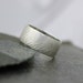 Herringbone Textured Sterling Silver Ring Handmade - Etsy