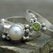 Multistone Freshwater Pearl Rough Raw Diamond and Peridot - Etsy
