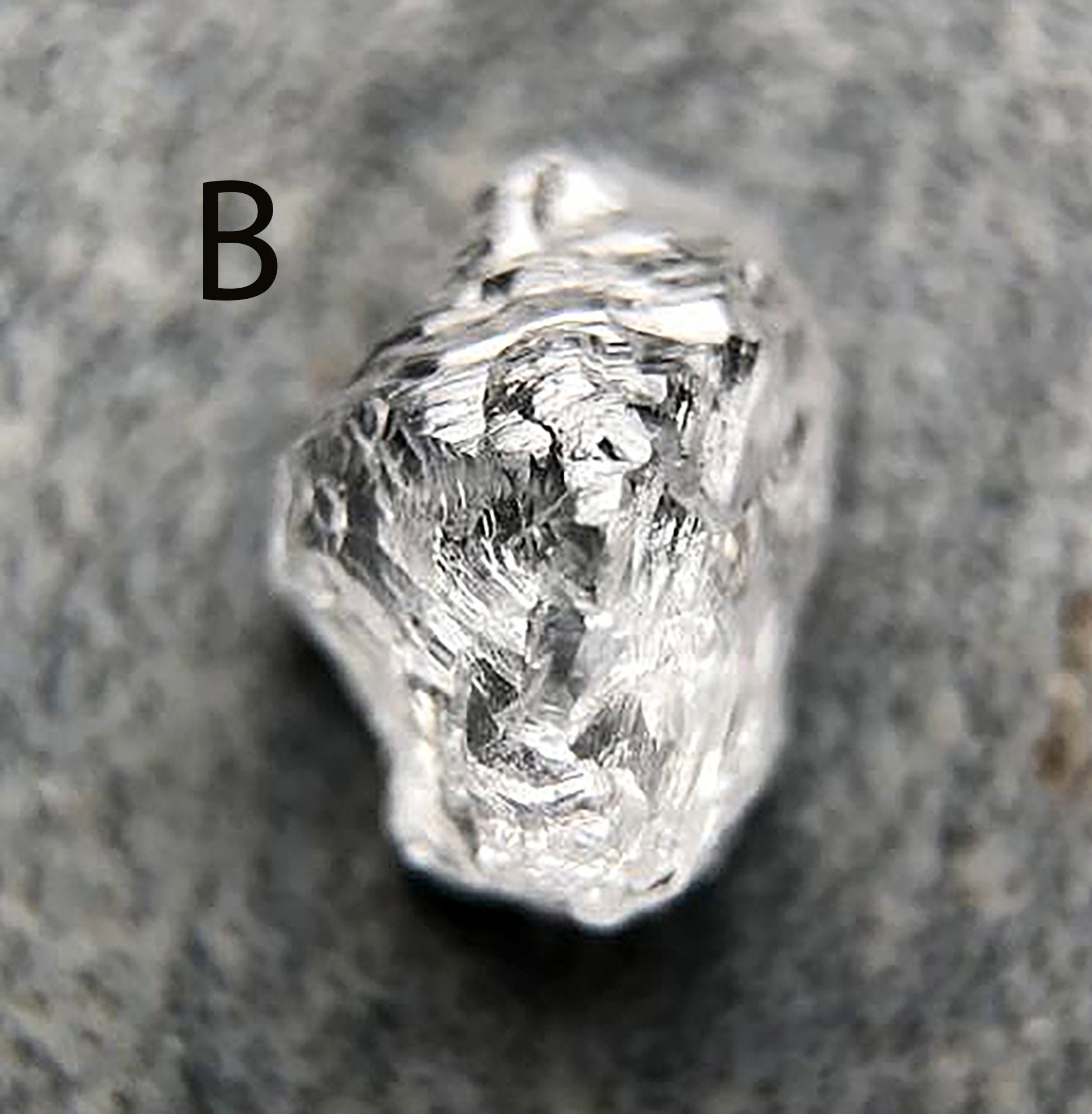 Large Raw Rough Diamond on Recycled Gold Band- Custom Made Rough Uncut ...