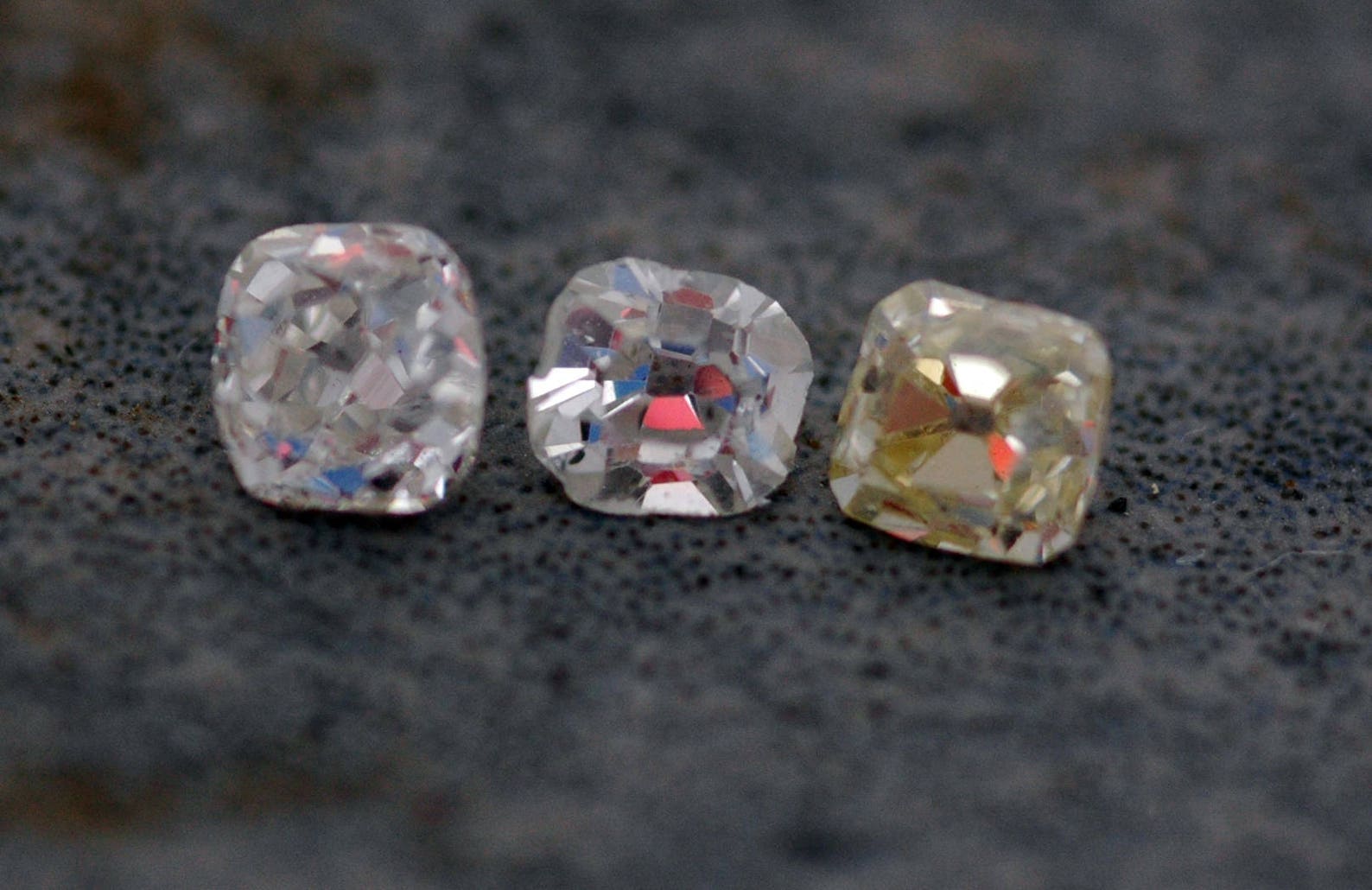 Antique 1800's Old Mine Cut Miner Cut Diamond in 18k | Etsy