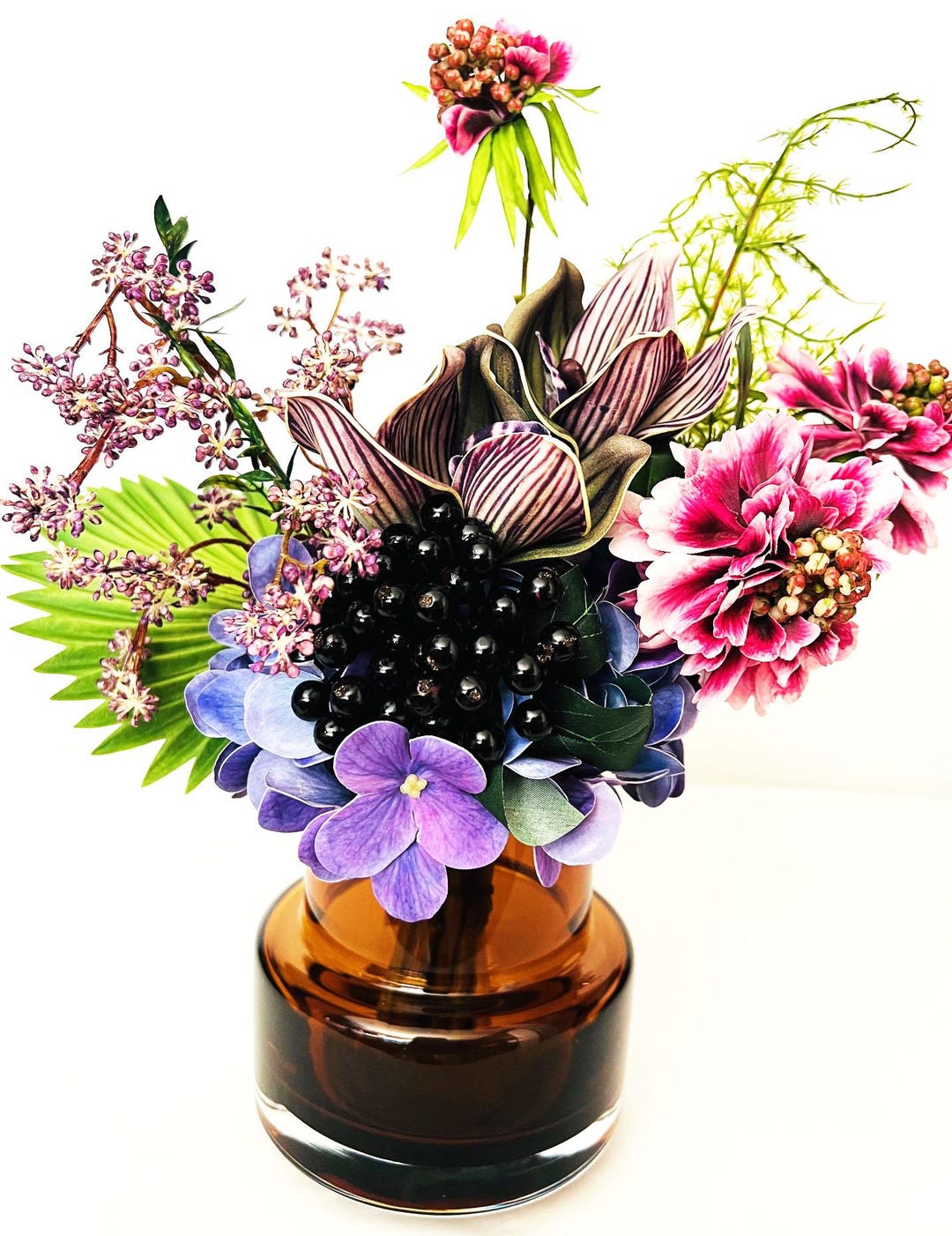RIX Real Touch Latex Purple Flowers Arrangements - Etsy