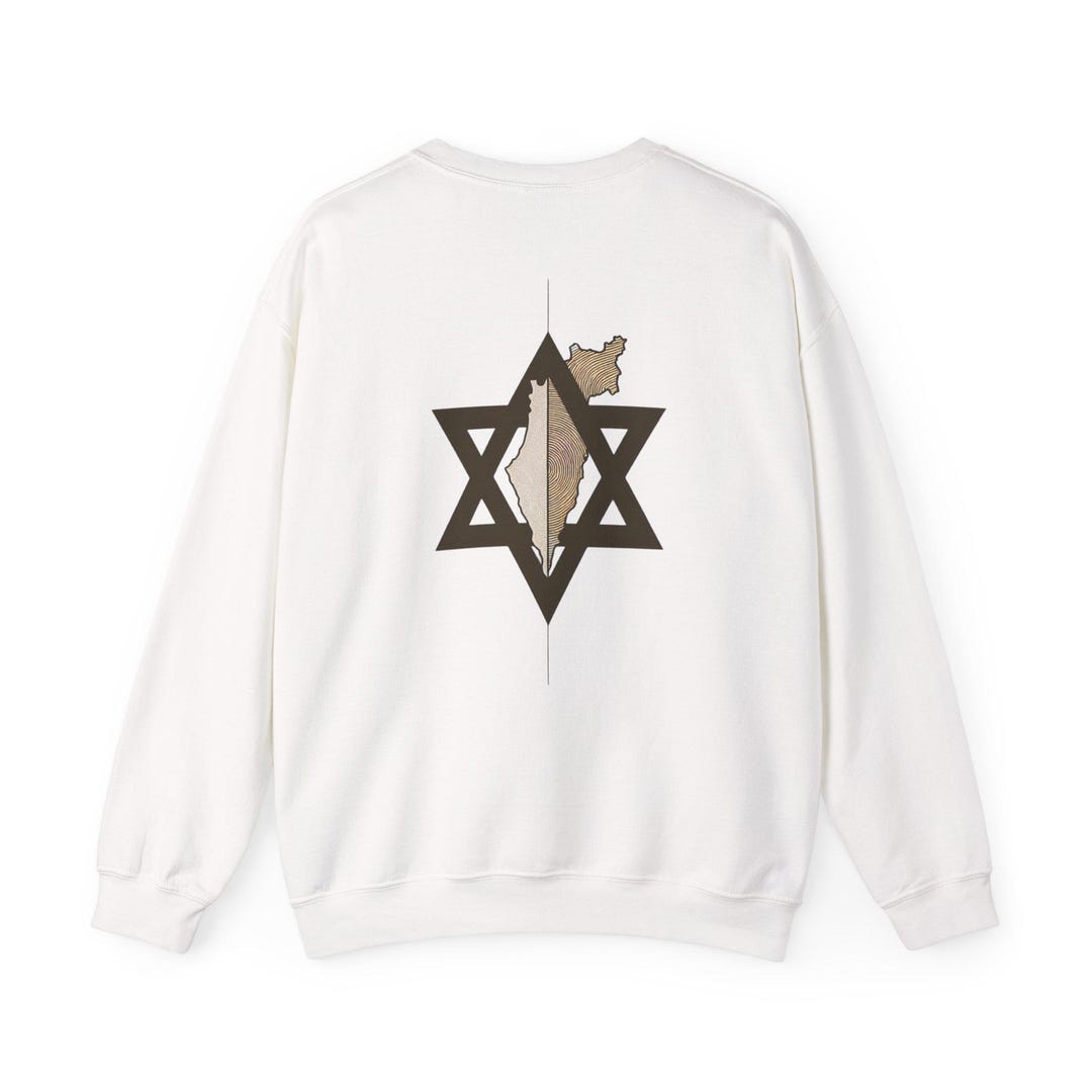 Israel Map Sweater - Star of David Design, Cozy Gift, Casual Wear ...