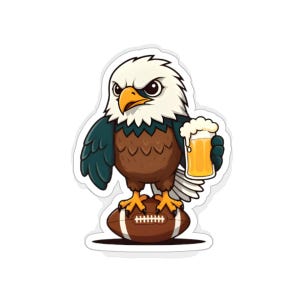 Philadelphia Eagles Sticker | Philadelphia Eagles Gift | Philadelphia Eagles Party Favor | Vinyl ...