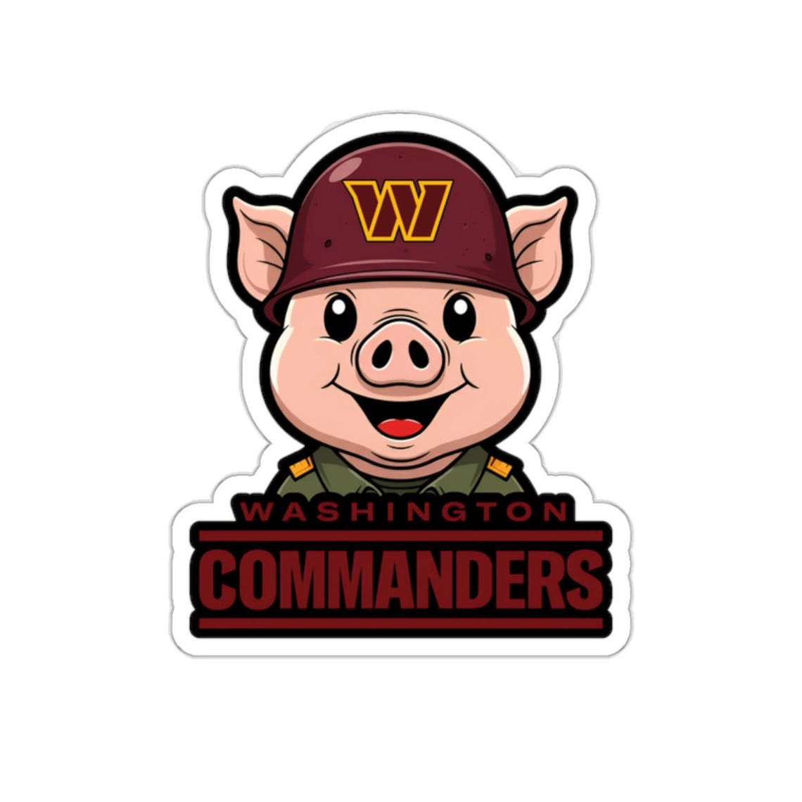 Washington Commanders Sticker | Washington Commanders Fan Gift | Vinyl ...